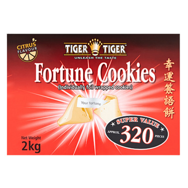 Tiger Tiger Fortune Cookies (Approx. 320pcs) – Yau Brothers & Co Limited